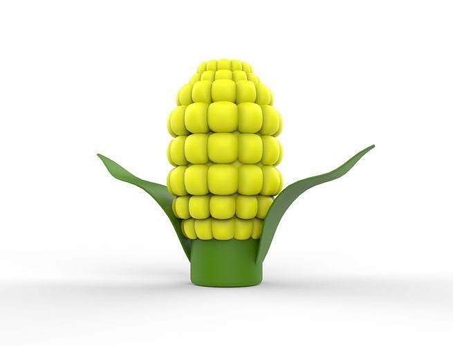 3D model corn model VR / AR / low-poly | CGTrader