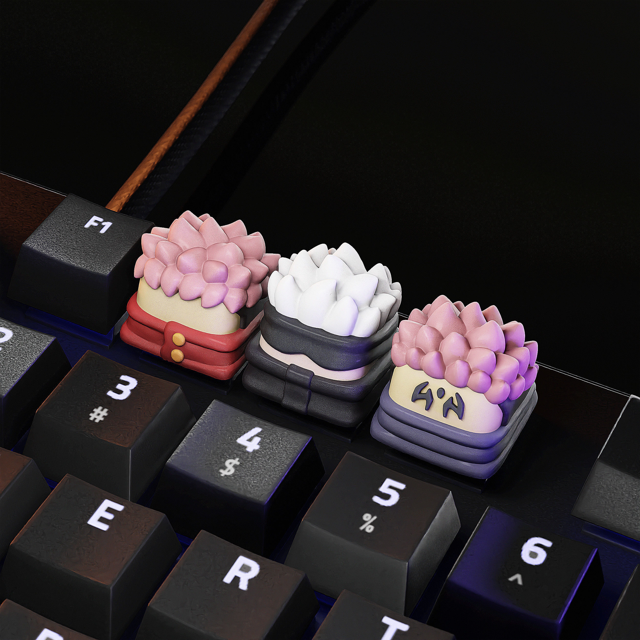 Jujutsu Kaisen Keycaps Vol I - Mechanical Keyboard 3D model 3D ...