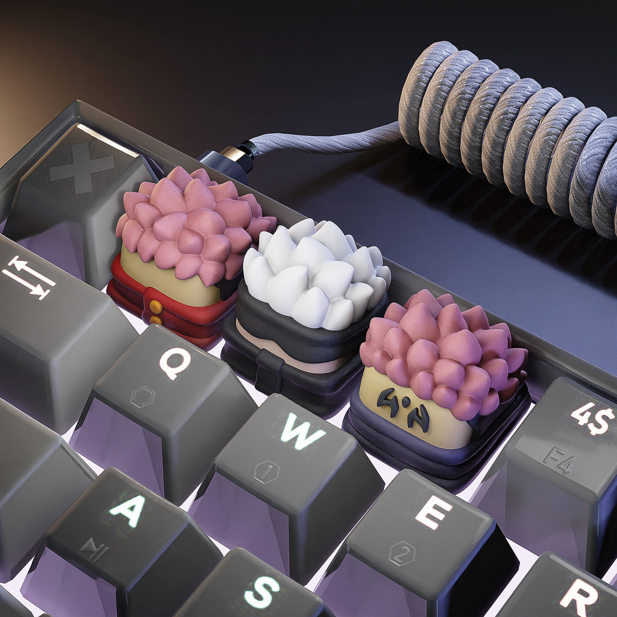 Jujutsu Kaisen Keycaps Vol I - Mechanical Keyboard 3D model 3D ...