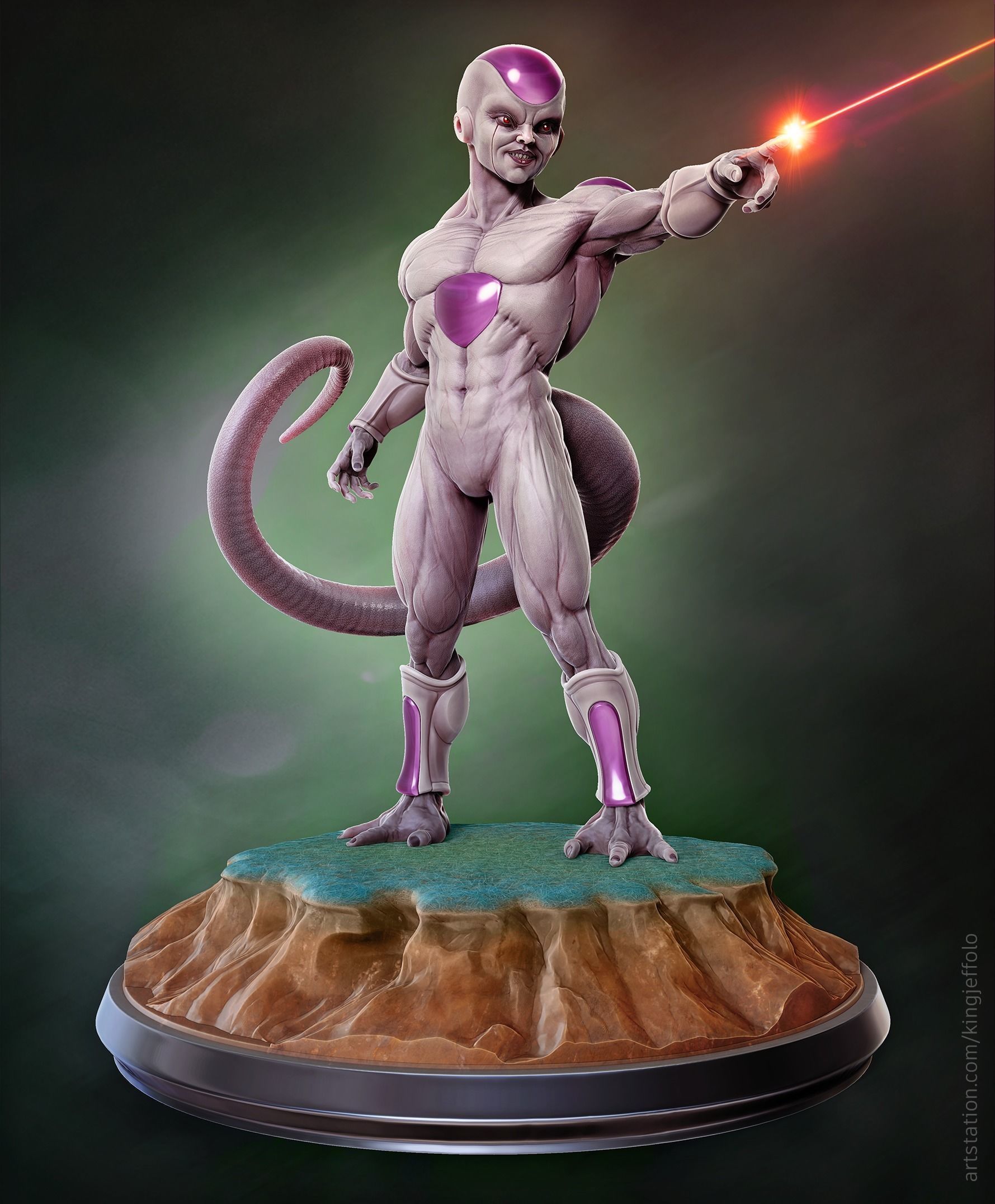 Frieza - Tribute statue 3D model 3D printable | CGTrader