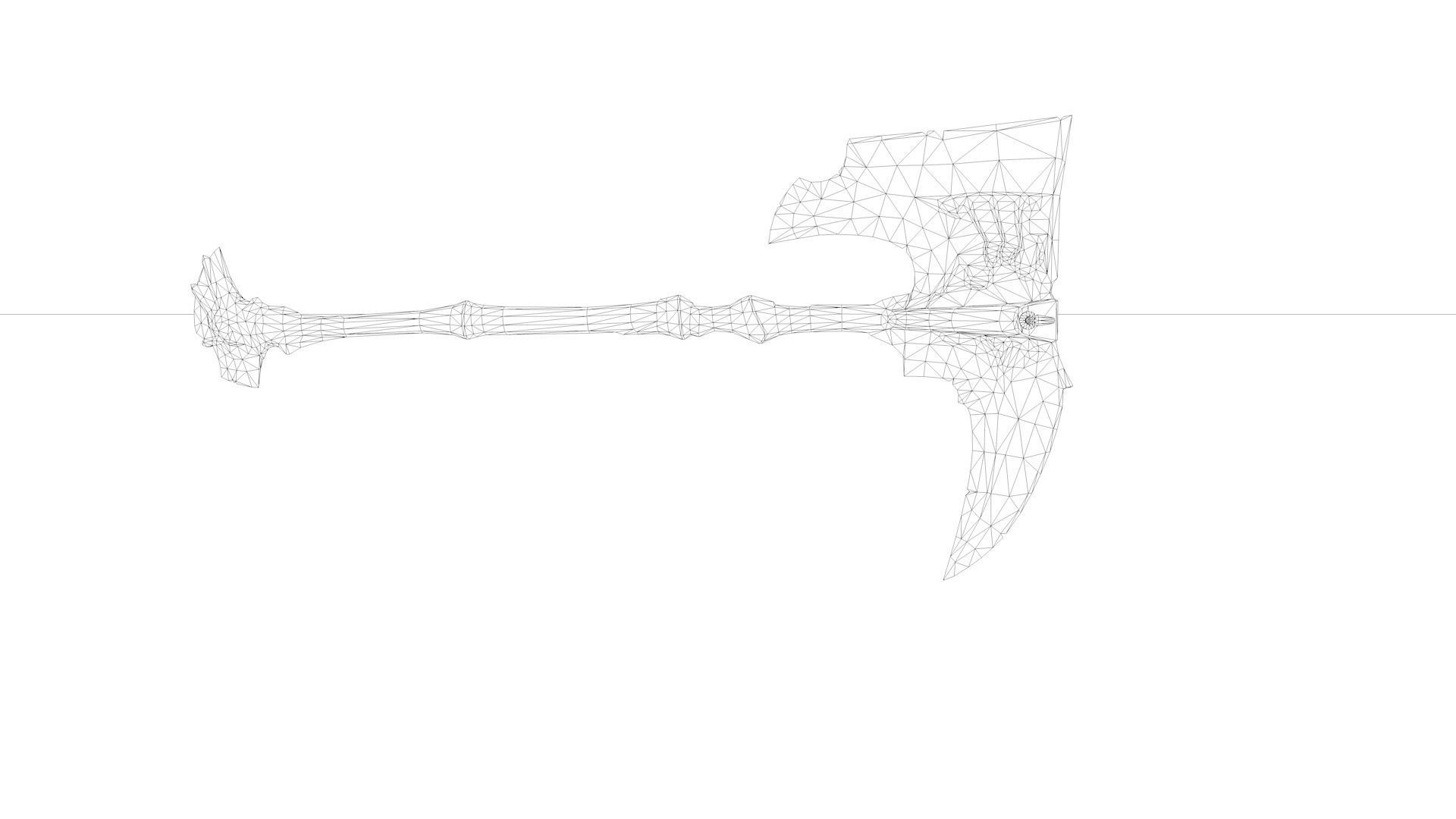 3D model 2 Battle Axes Collection All PBR Unity UE Textures Included VR ...