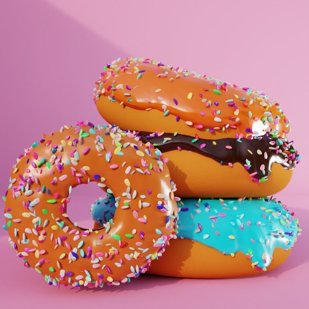 Doughnuts 3d models 3D model | CGTrader