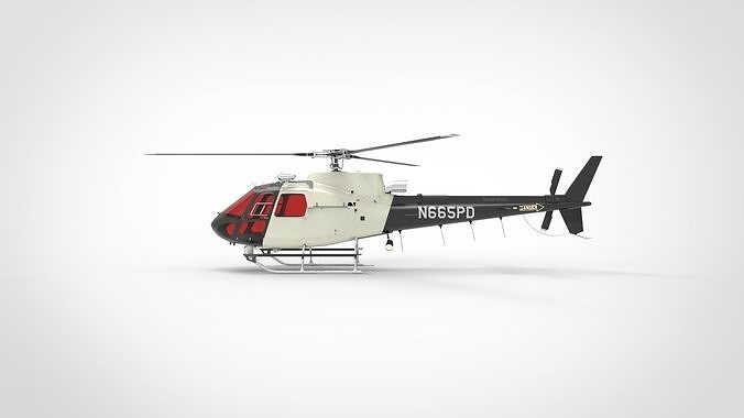 Eurocopter AS350 3D model | CGTrader