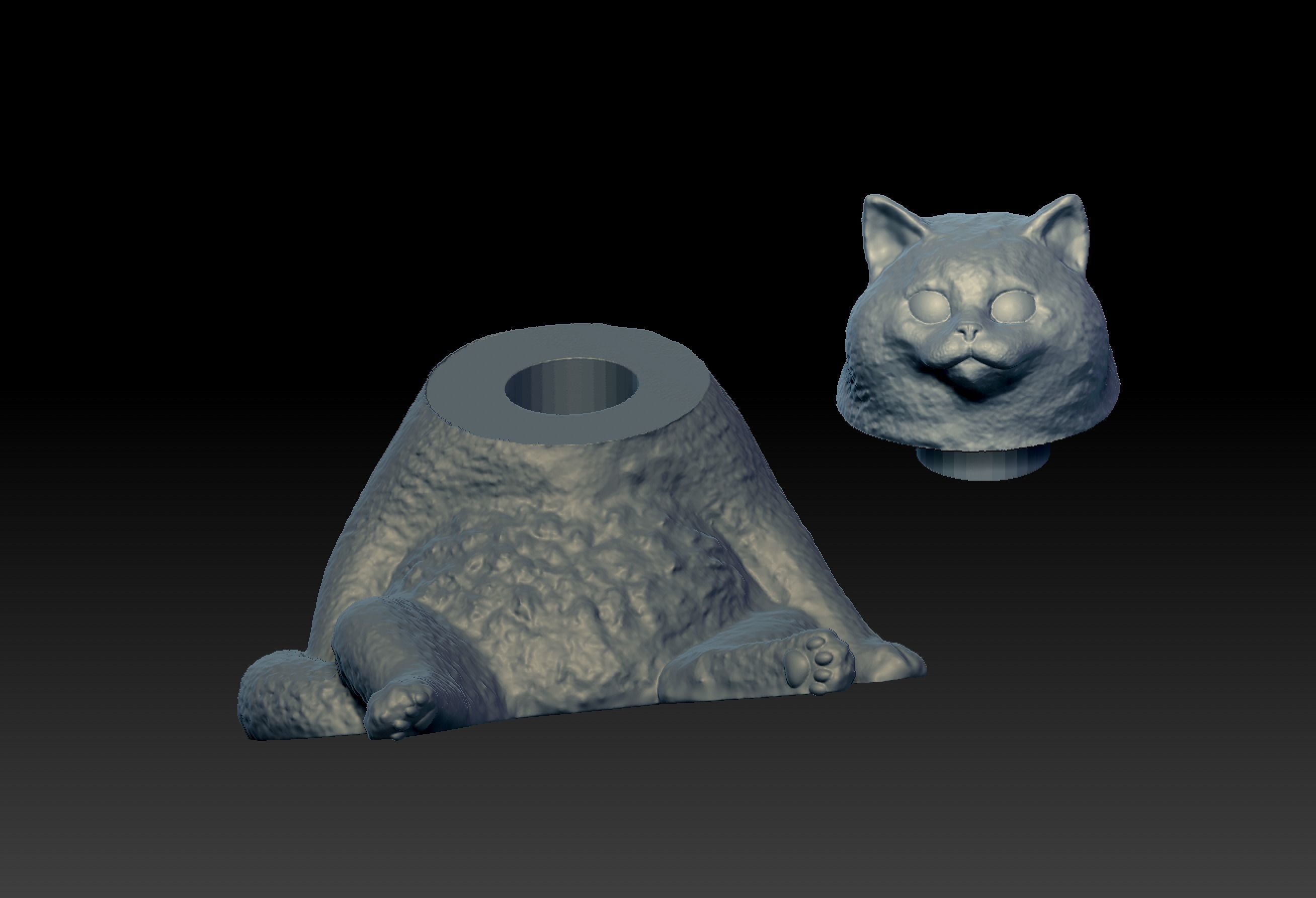 Fat Cat Meme Scan 3D model 3D printable | CGTrader