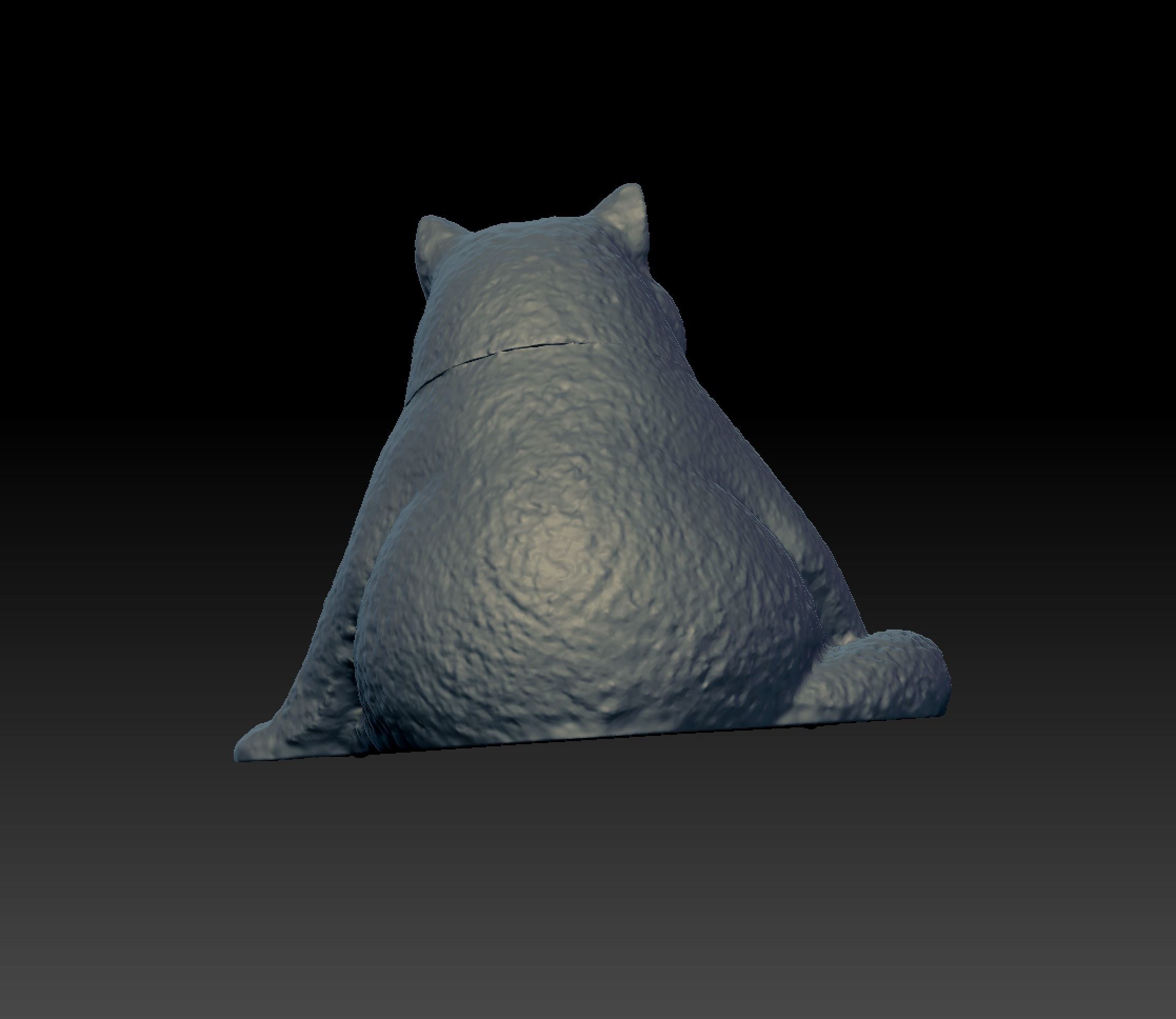 Fat Cat Meme Scan 3D model 3D printable | CGTrader
