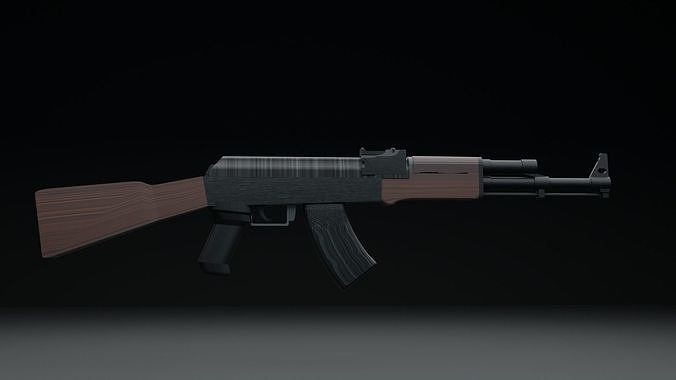 Assault rifle free 3D model | CGTrader