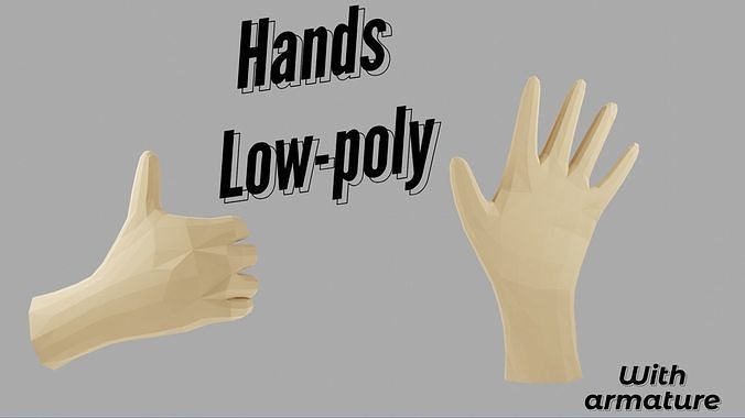 3D model Hands VR / AR / low-poly | CGTrader