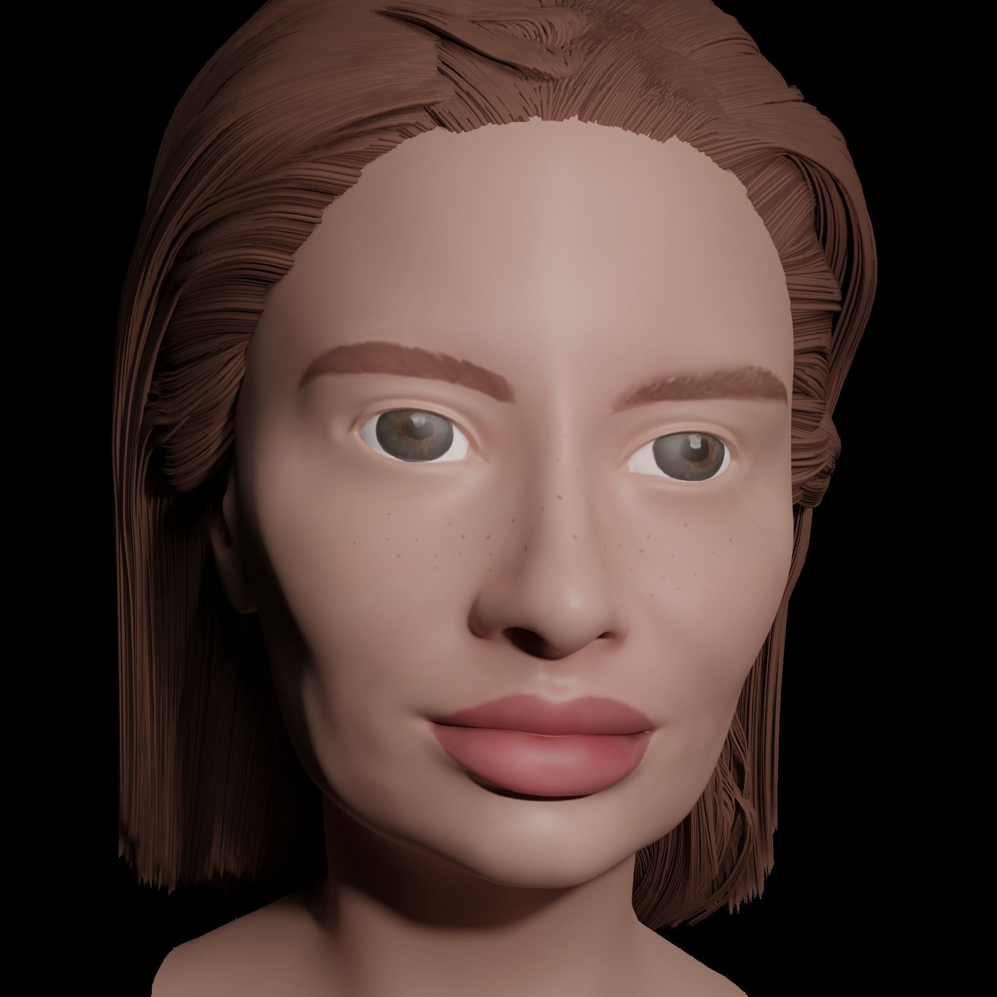 Girl character 3D model | CGTrader