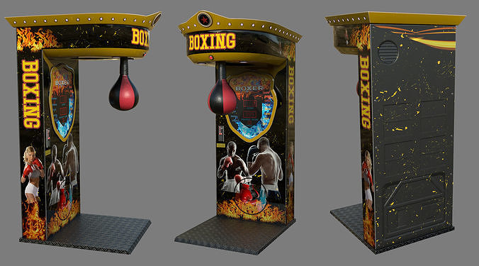 BOXER ARCADE MACHINE 3D model | CGTrader