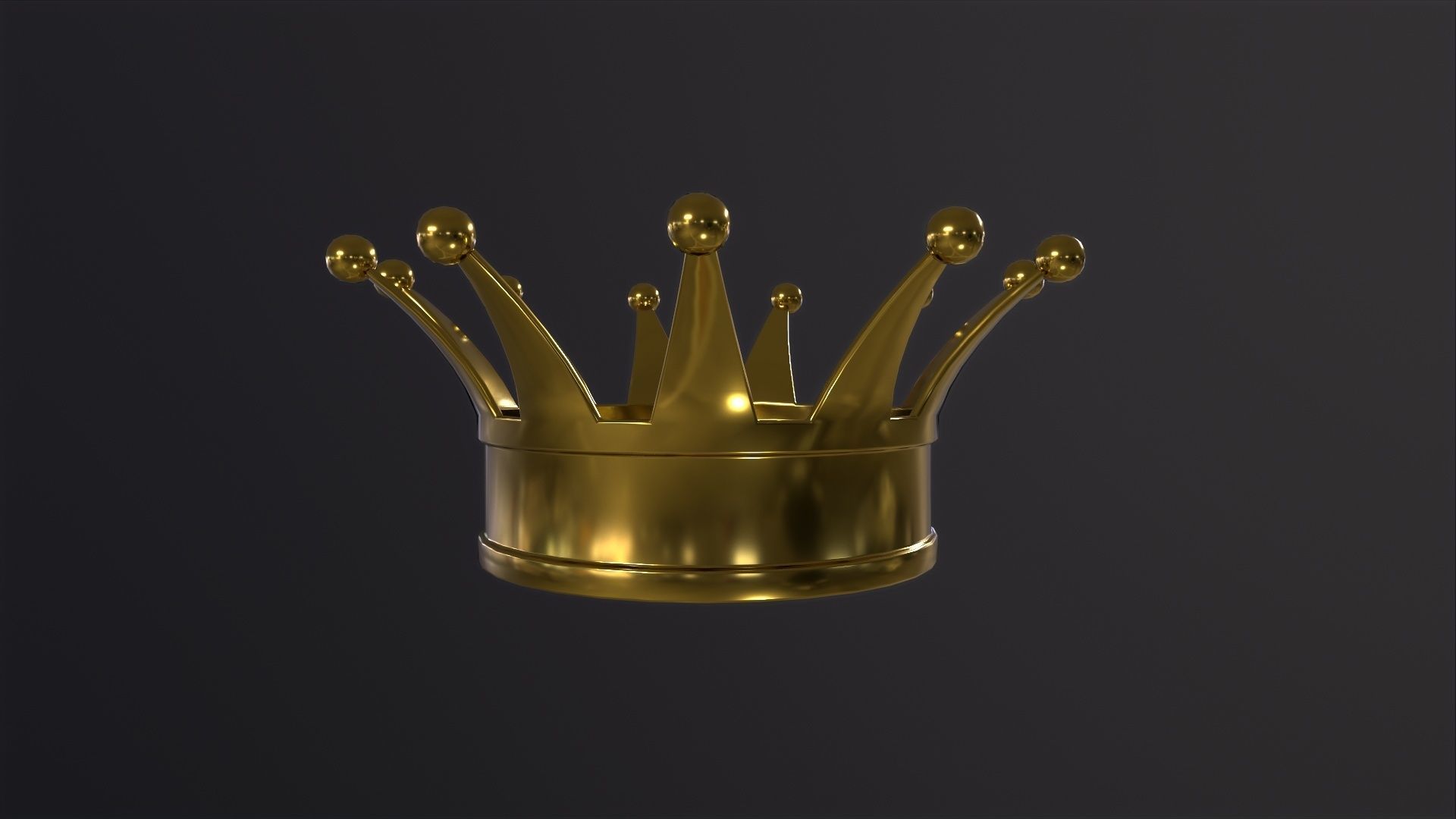 3D model Gold crown 3D Model VR / AR / low-poly | CGTrader