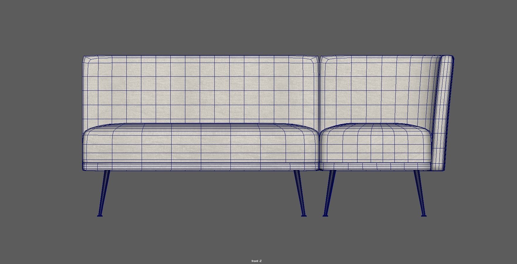 3D model modular seating - modular sofa - lounge seating - couch VR ...