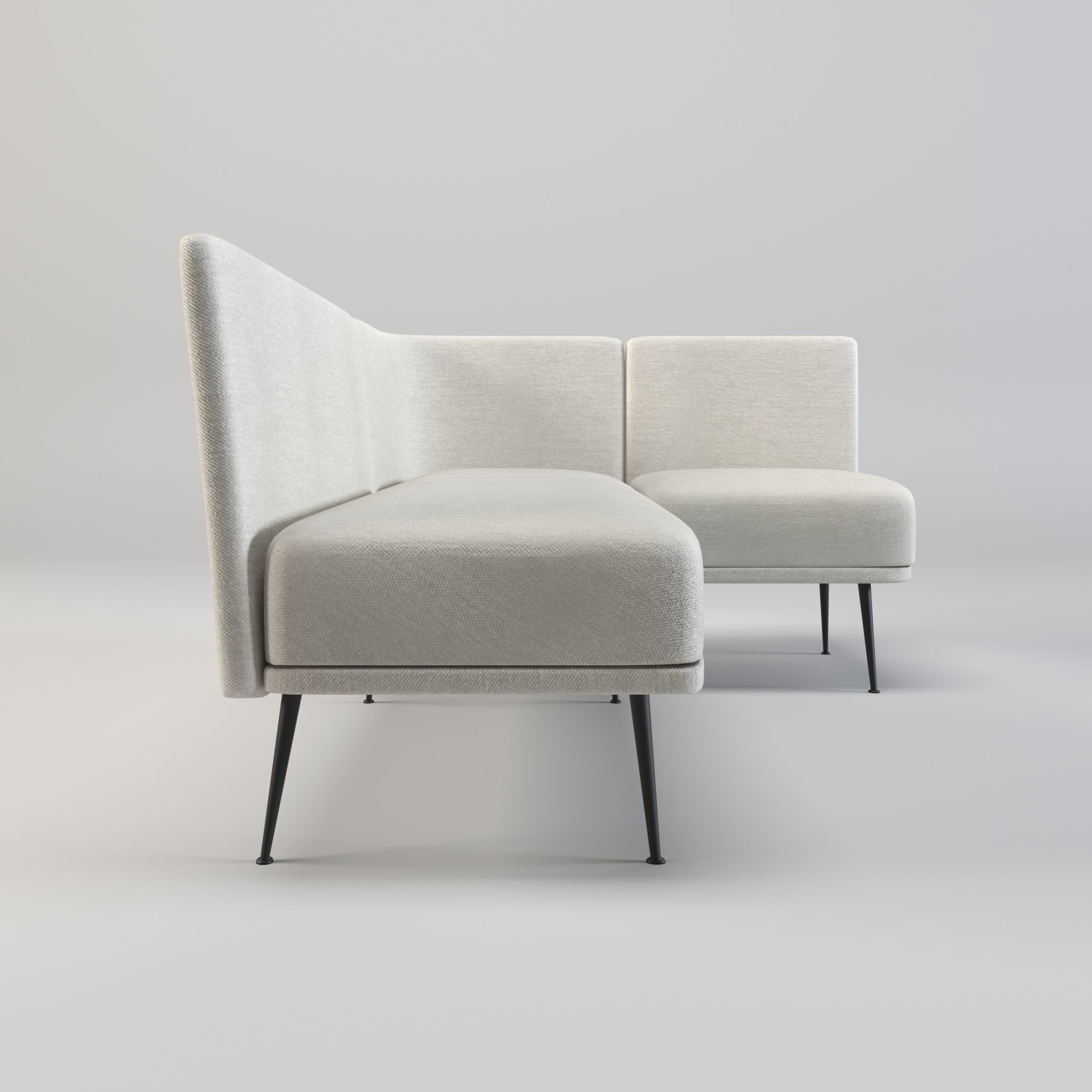 3D model modular seating - modular sofa - lounge seating - couch VR ...