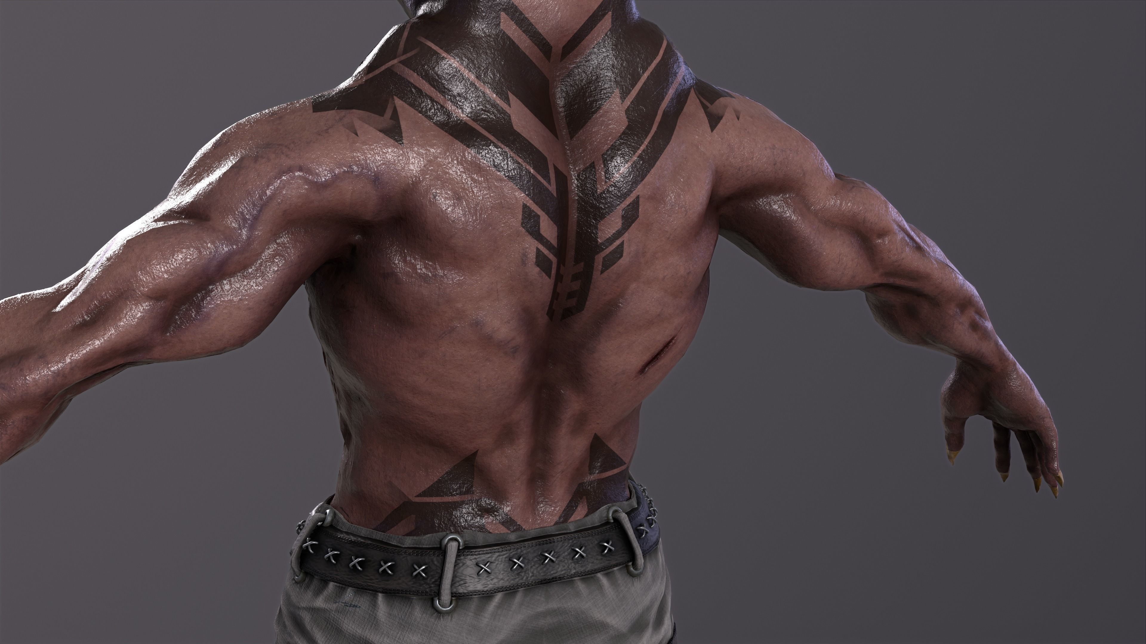 3D model Pitbull Mutant VR / AR / low-poly | CGTrader