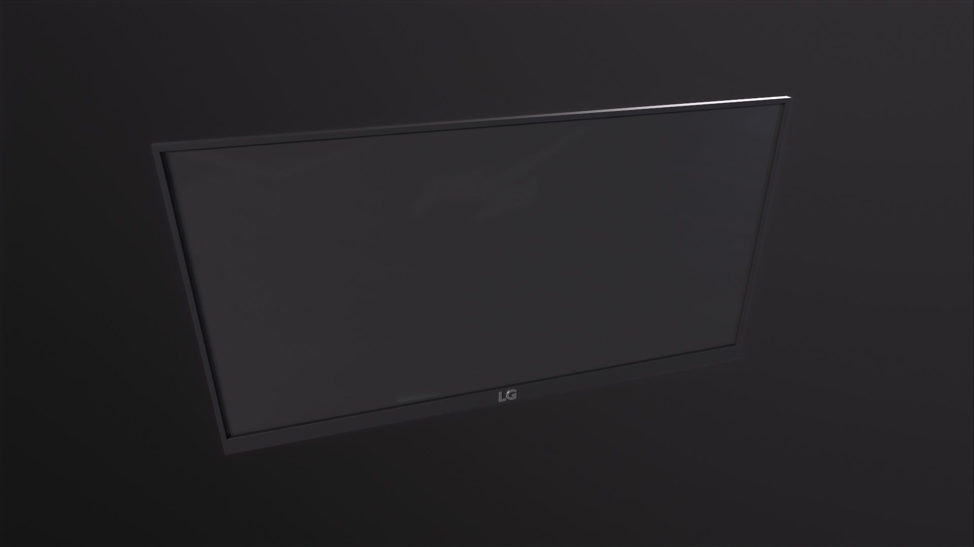 3D model Flat Screen Wall TV 3D Model VR / AR / low-poly | CGTrader