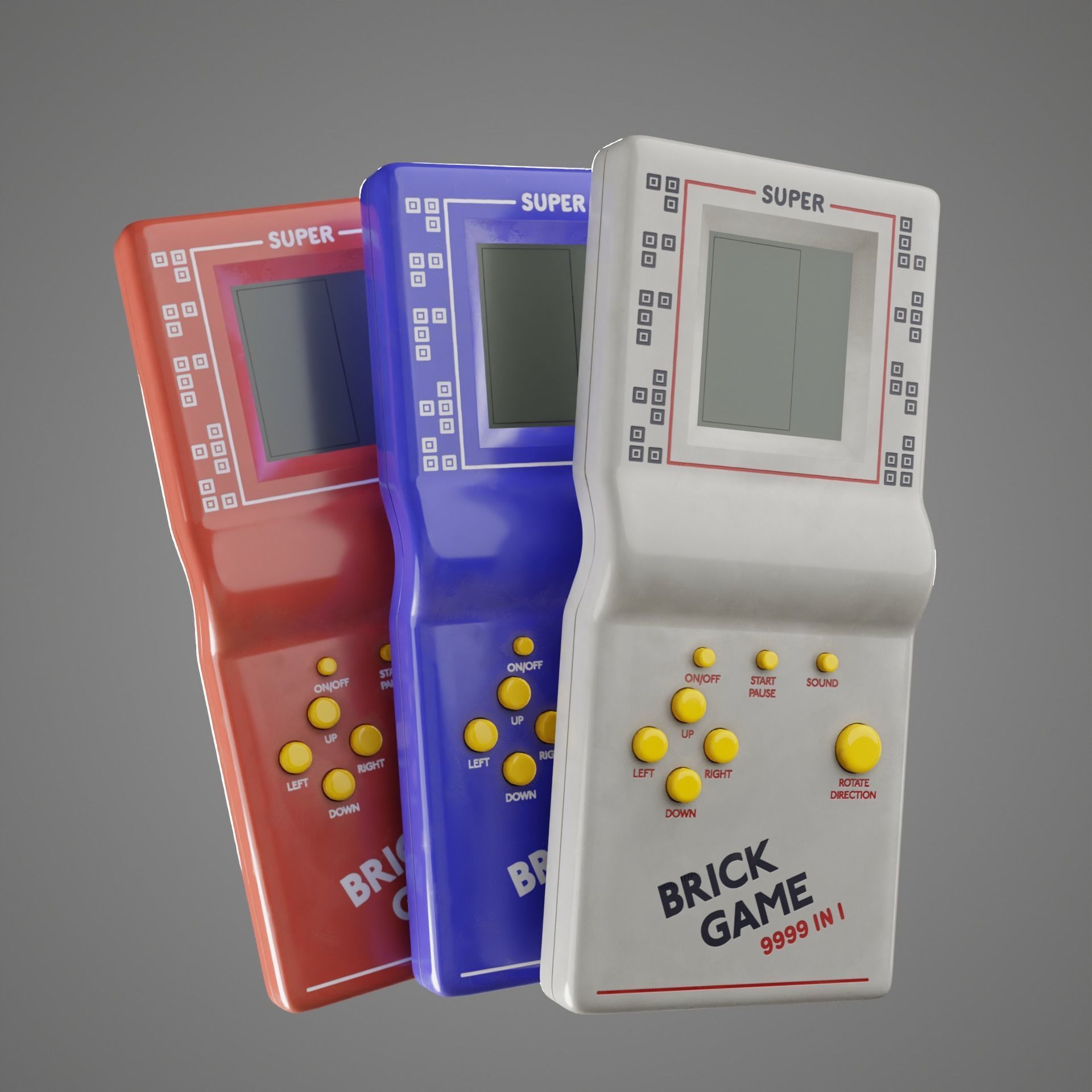 3D model BRICK GAME HANDHELD REALISTIC VR / AR / low-poly | CGTrader