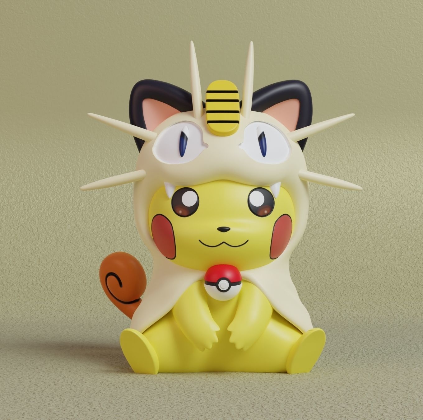 Pokemon - Pikachu Meowth Cosplay free 3D model 3D printable | CGTrader