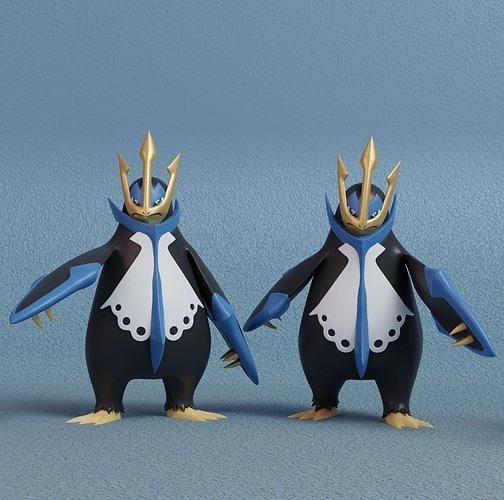 Pokemon - Empoleon with 2 poses 3D model 3D printable | CGTrader
