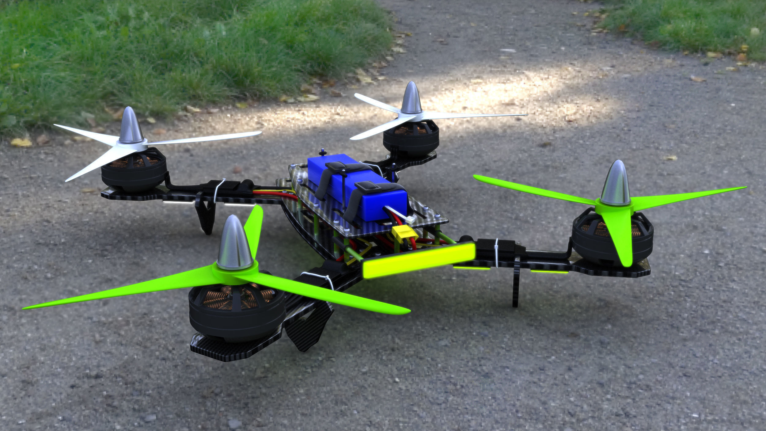Remote control racing drone 3D model | CGTrader
