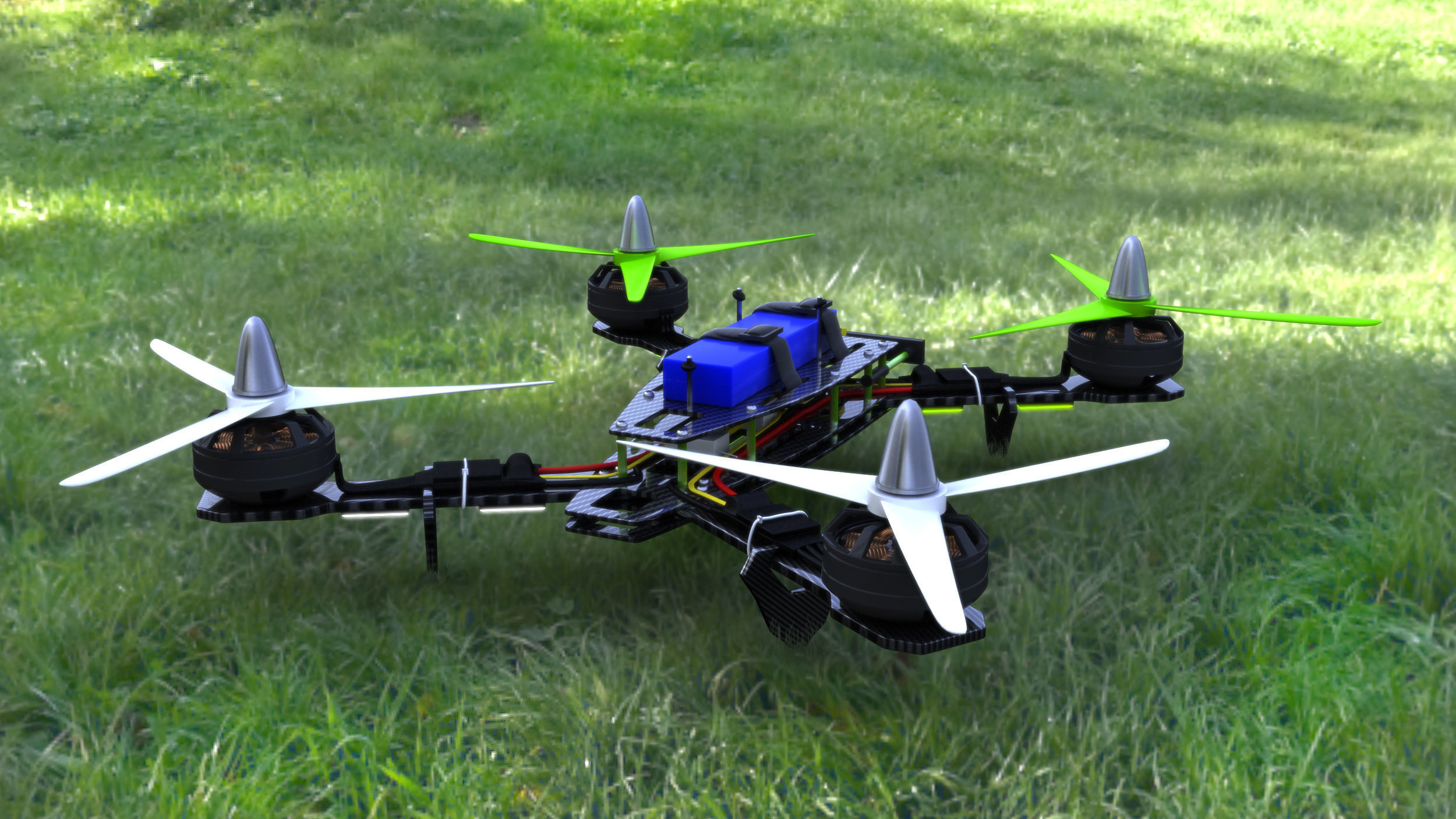 Remote control racing drone 3D model | CGTrader