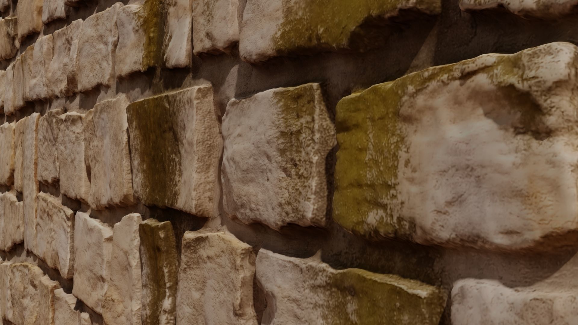 Stone wall and stone path scan free 3D model | CGTrader