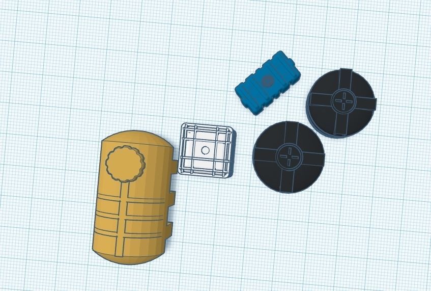 Water tank pack H0 scale 1-87 3D model 3D printable | CGTrader