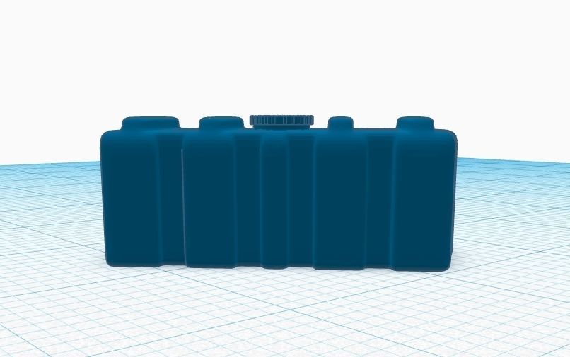 Blue water storage h0 scale 1-87 3D model 3D printable | CGTrader