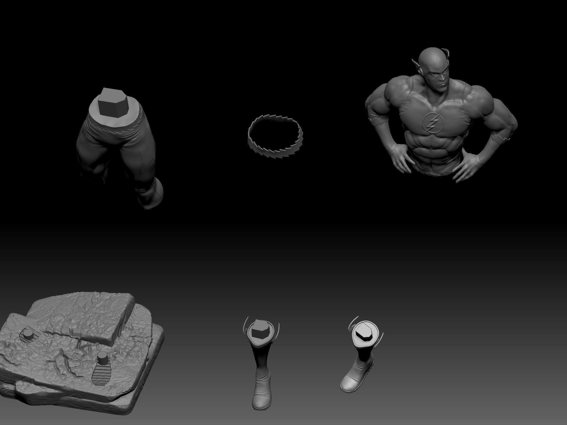 The Flash 3D model 3D printable | CGTrader