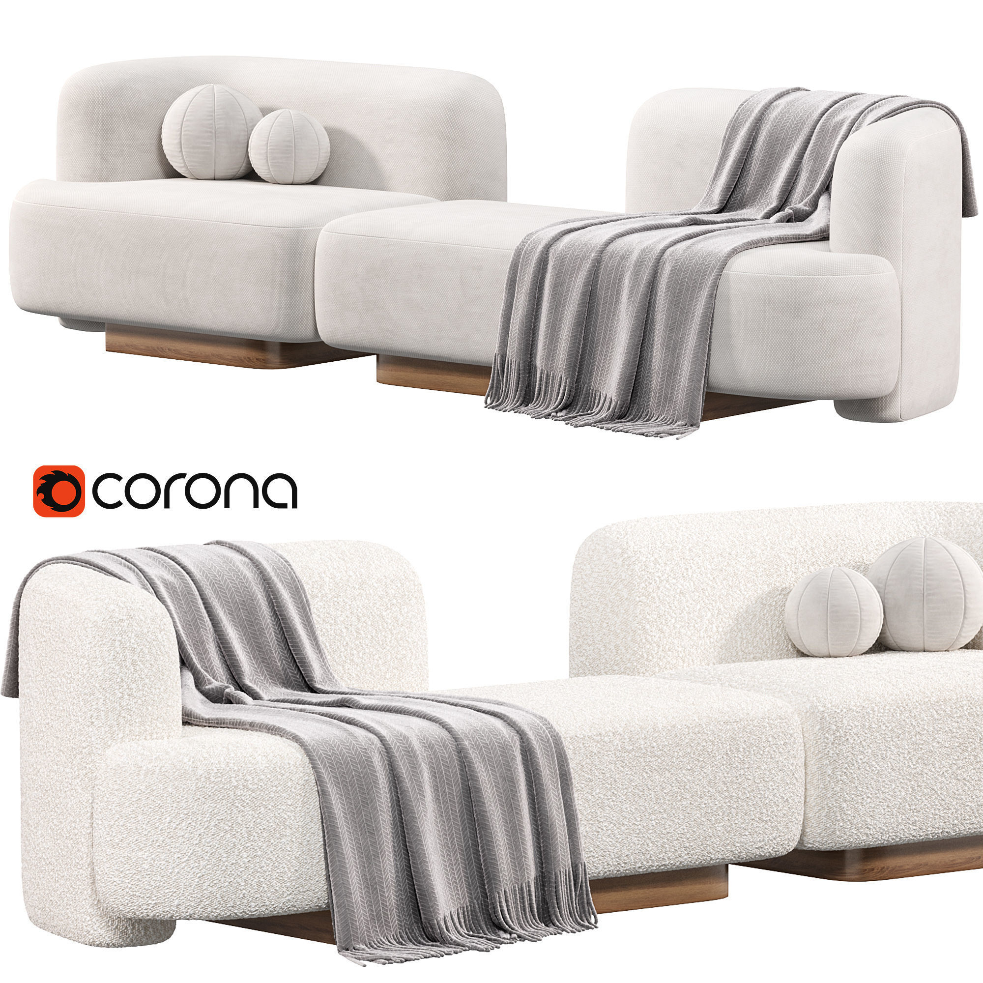 POP SOFA Delcourt Collection by kookudesign 3D model | CGTrader