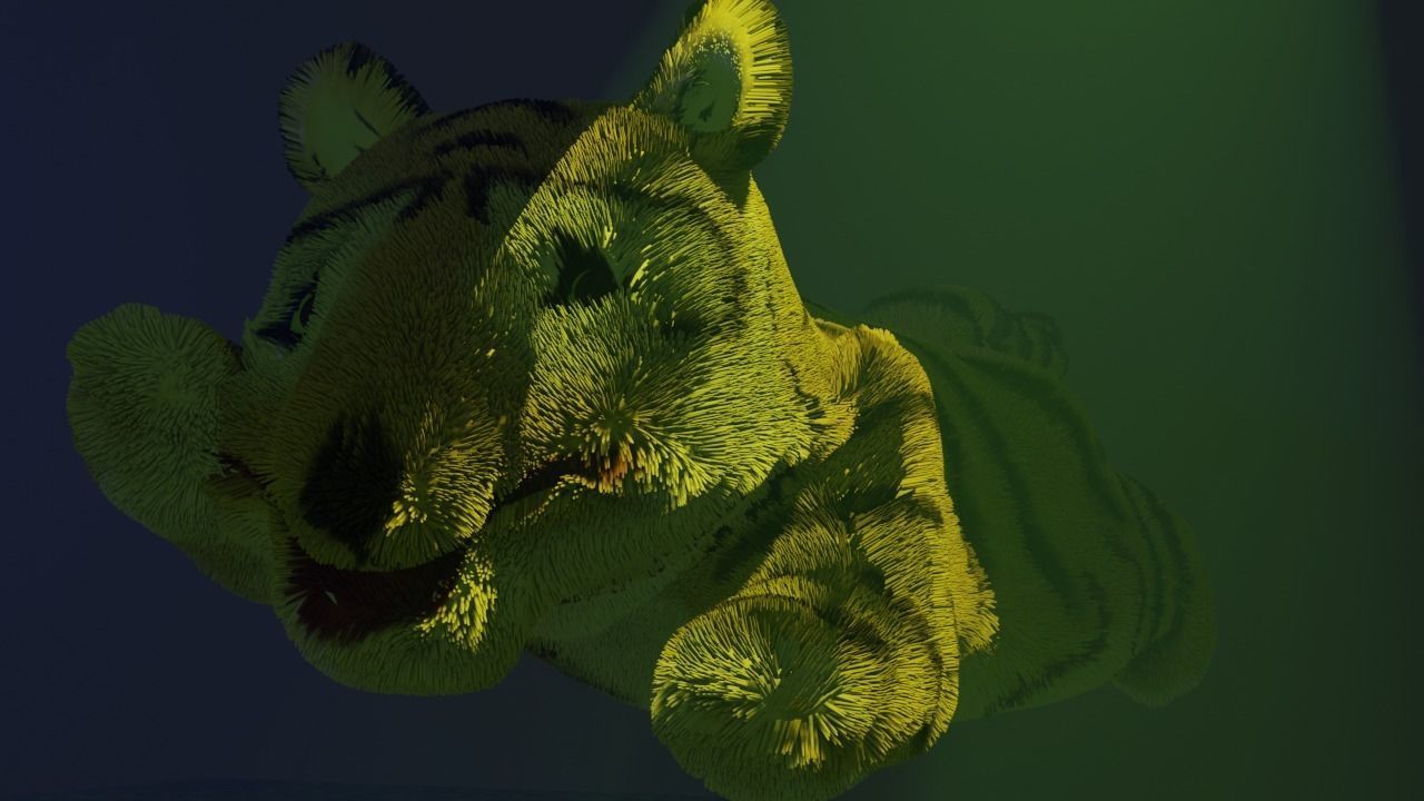 3D model The tiger and the castle guard animated short VR / AR / low ...