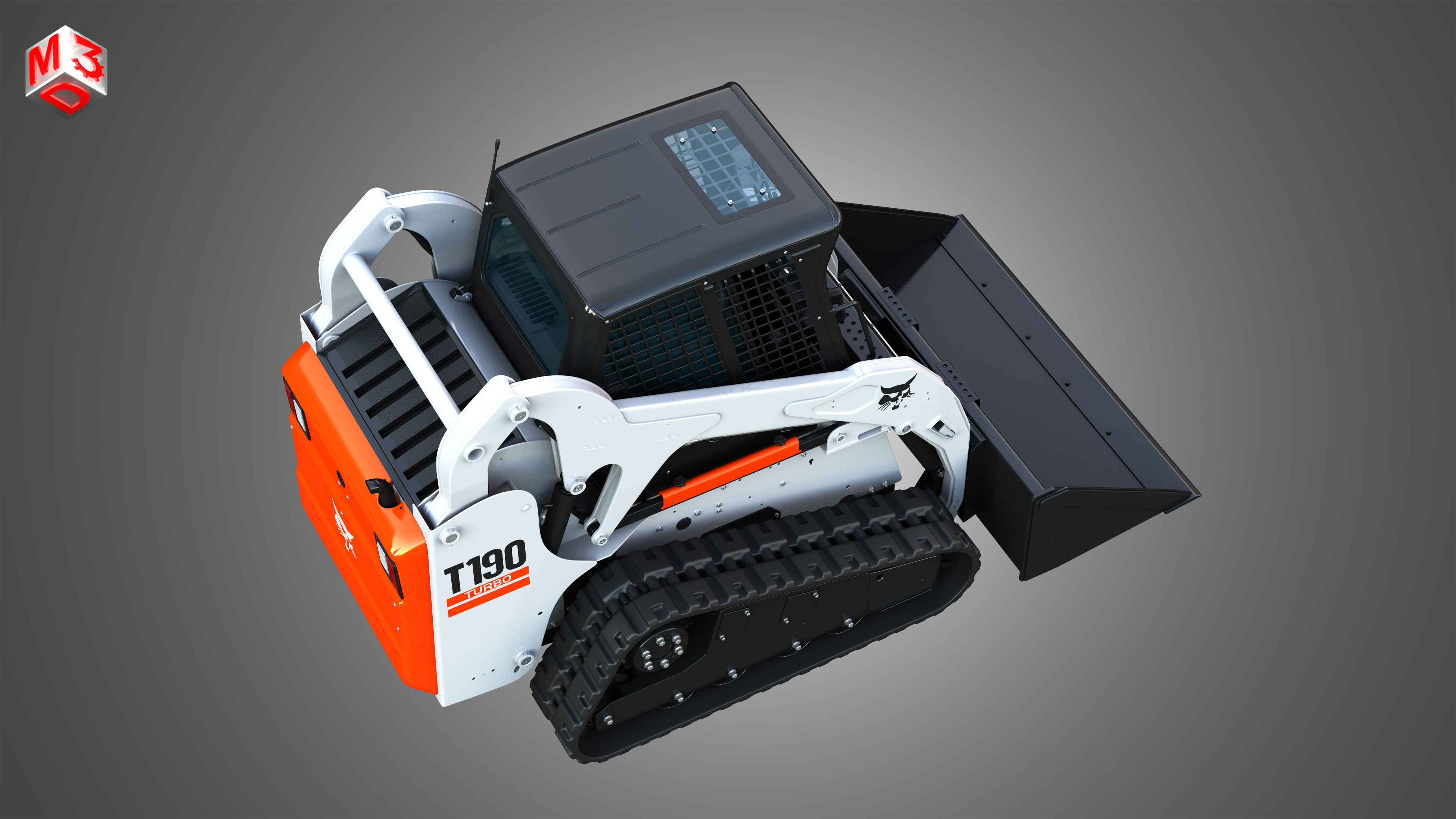 T190 Compact Track Loader - Bucket 3D model | CGTrader
