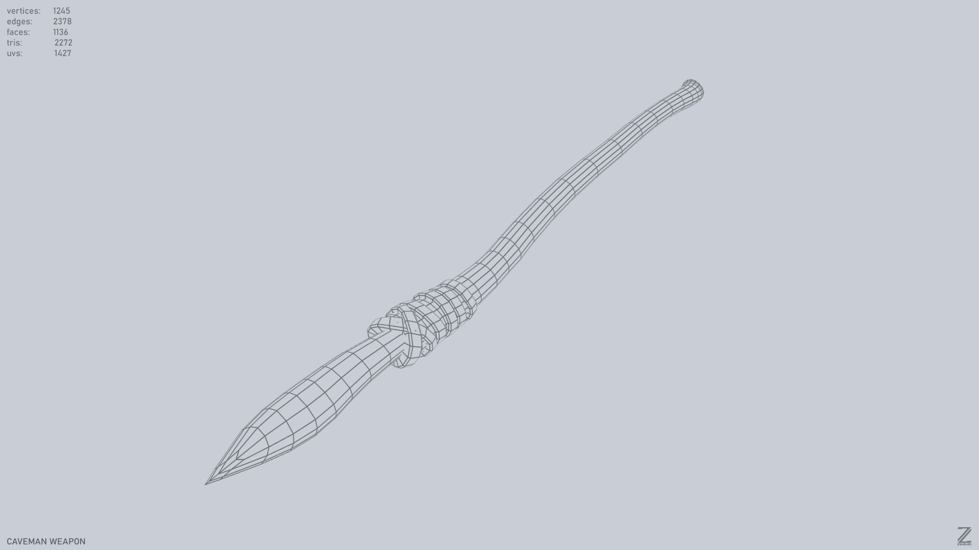 3D model Caveman weapon VR / AR / low-poly | CGTrader