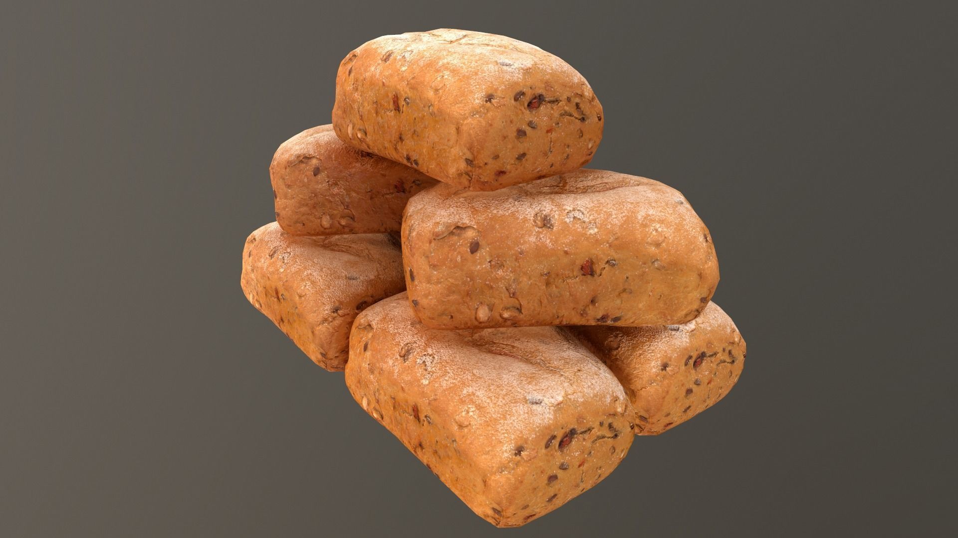 3D model Bread Roll AR VR PBR Lowpoly with game ready 3d Model VR / AR / low-poly | CGTrader