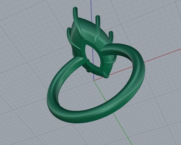 Ring marquise Model 4012 3D model 3D printable | CGTrader