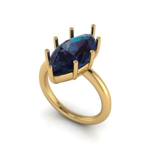 Ring marquise Model 4012 3D model 3D printable | CGTrader