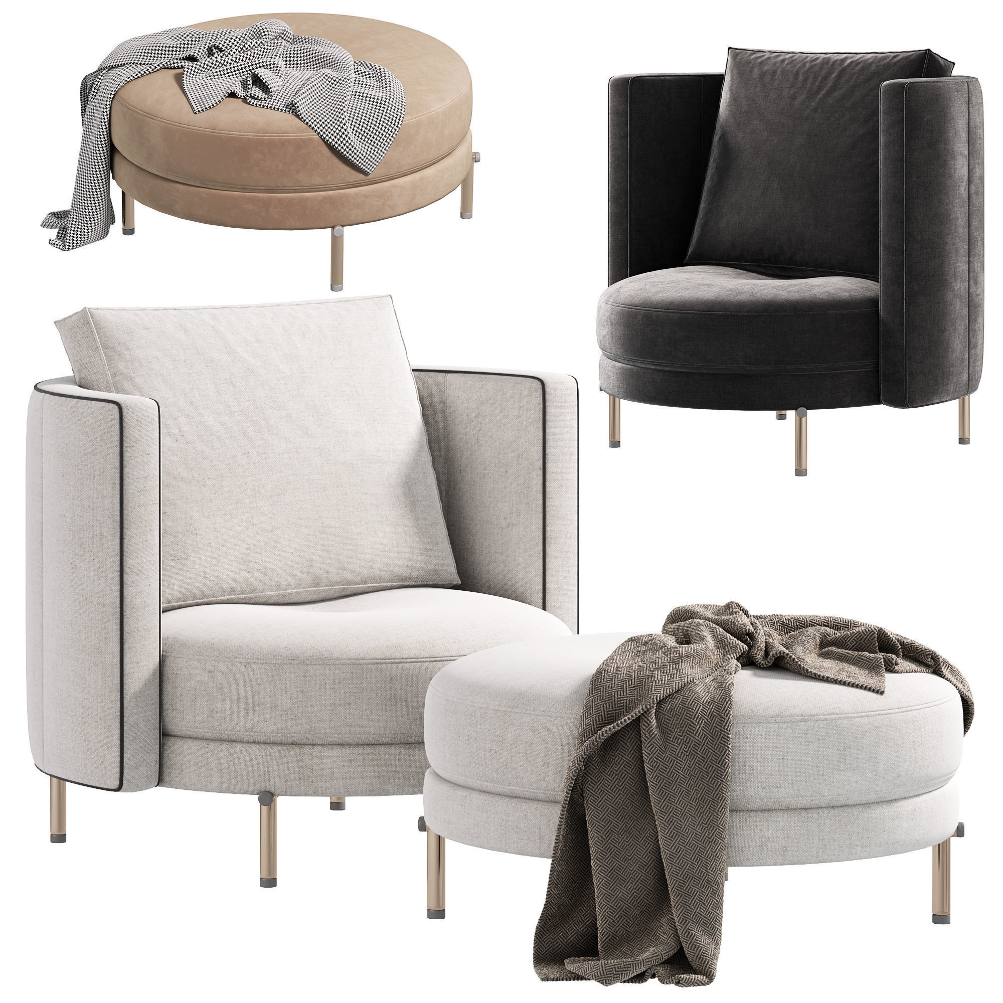 Minotti Torii nendo 3D model | CGTrader