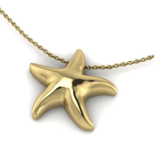 Pendant starfish Model 3978 3D model 3D printable | CGTrader