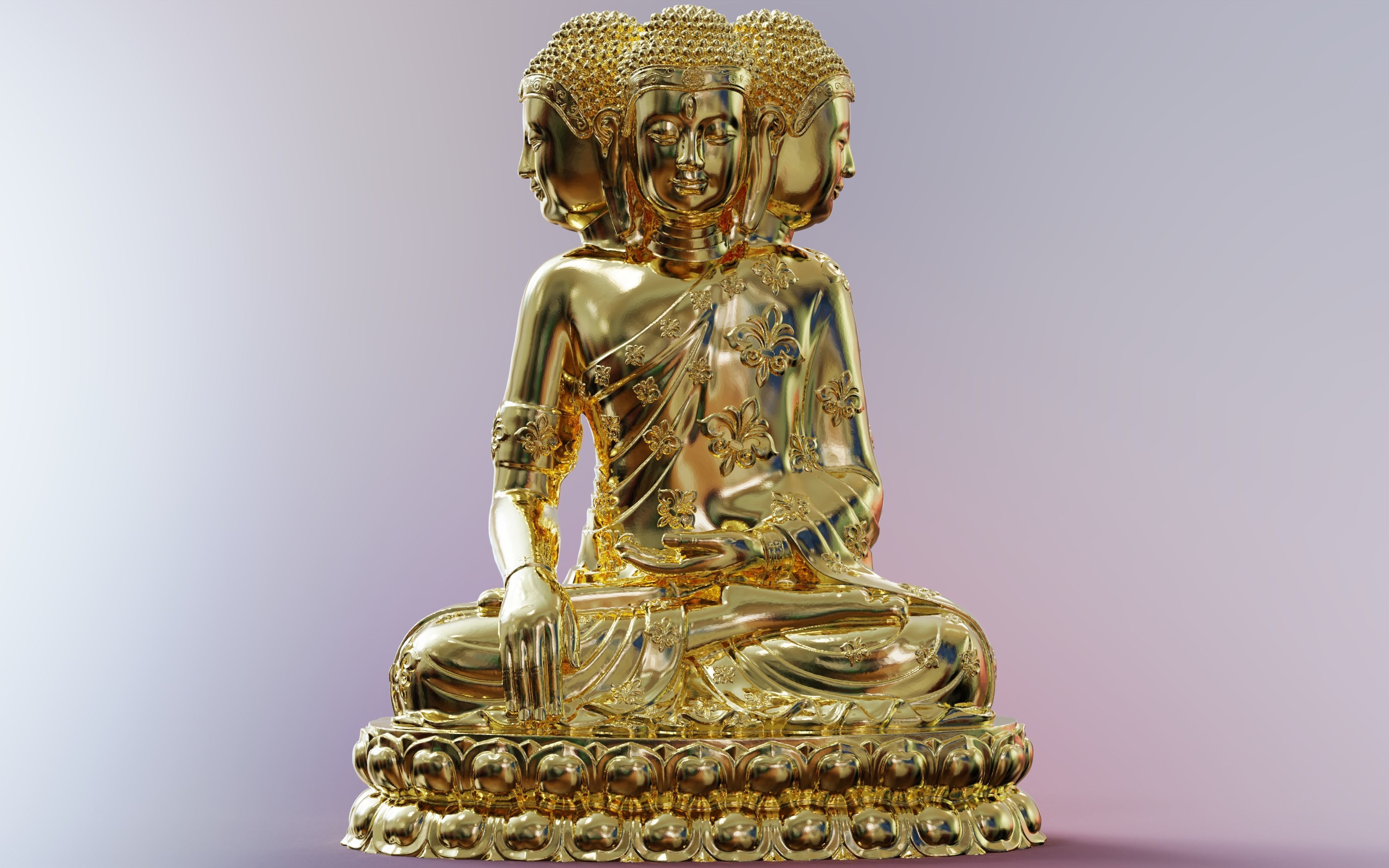 Enlightened Buddha 3D model 3D printable | CGTrader