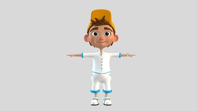 3D model Cartoon Cute Child VR / AR / low-poly | CGTrader