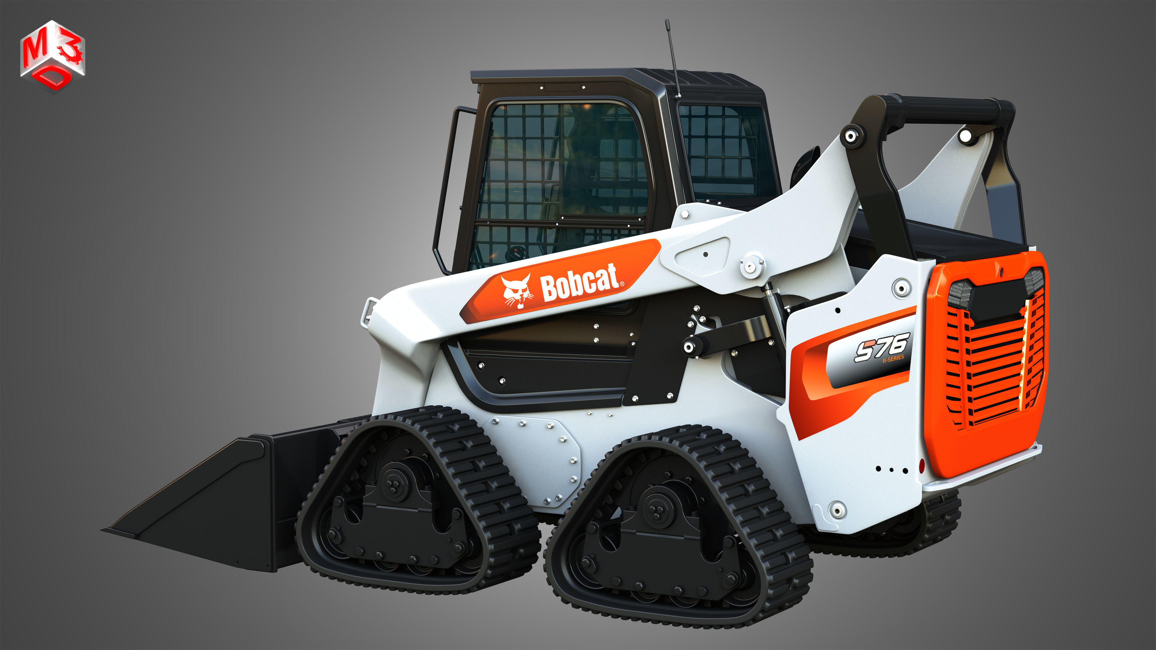 S76 Quad Tracks Loader - Bucket 3D model | CGTrader