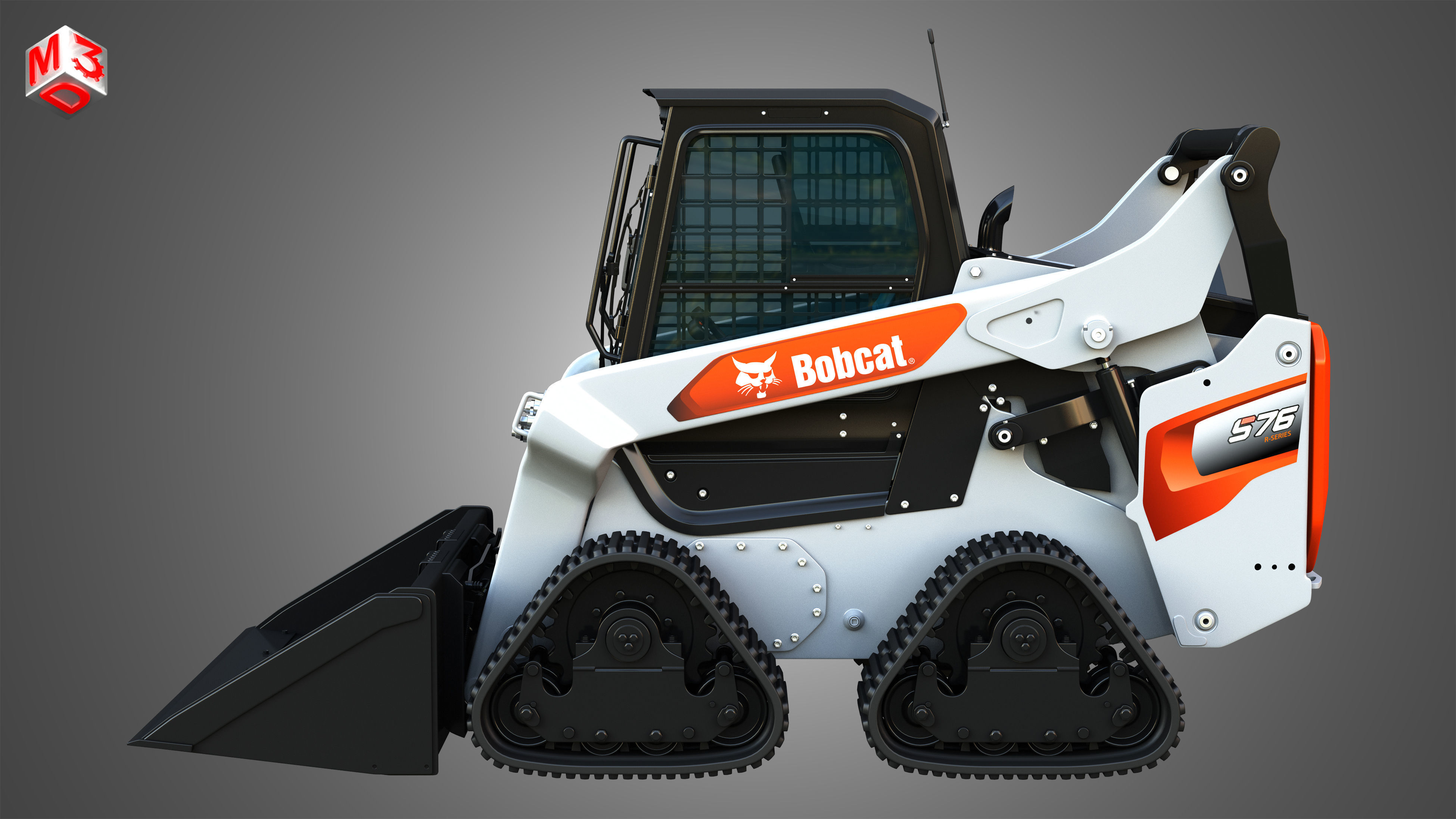 S76 Quad Tracks Loader - Bucket 3D model | CGTrader