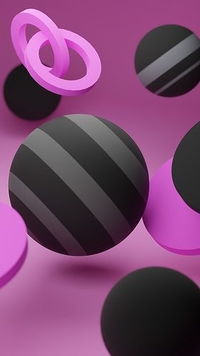 Aesthetic wallpaper free 3D model | CGTrader