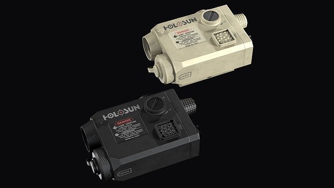 3D model Tactical device Laser Sight Holosun LS321 VR / AR / low-poly ...