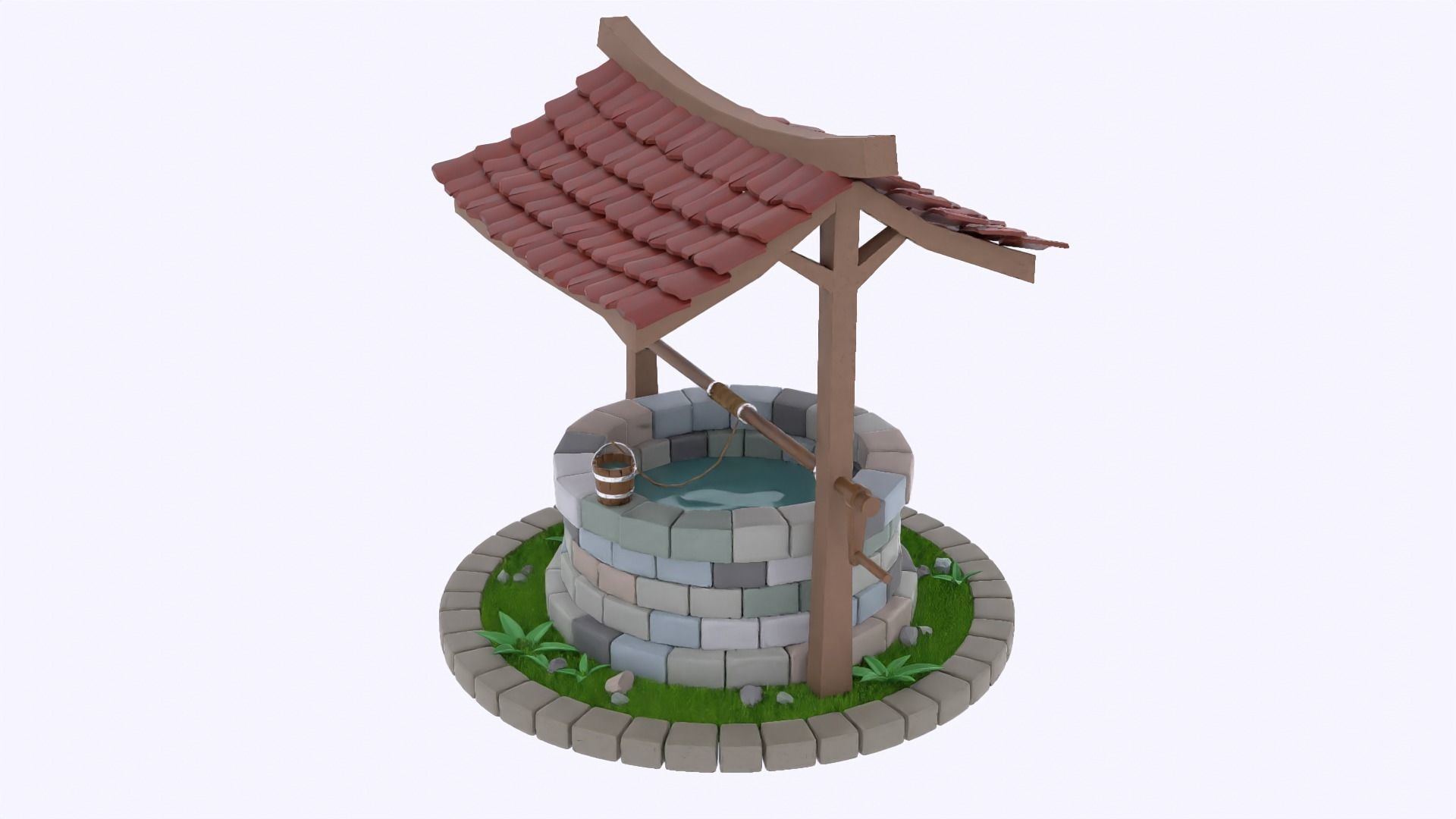 3D model Stylized Well VR / AR / low-poly | CGTrader