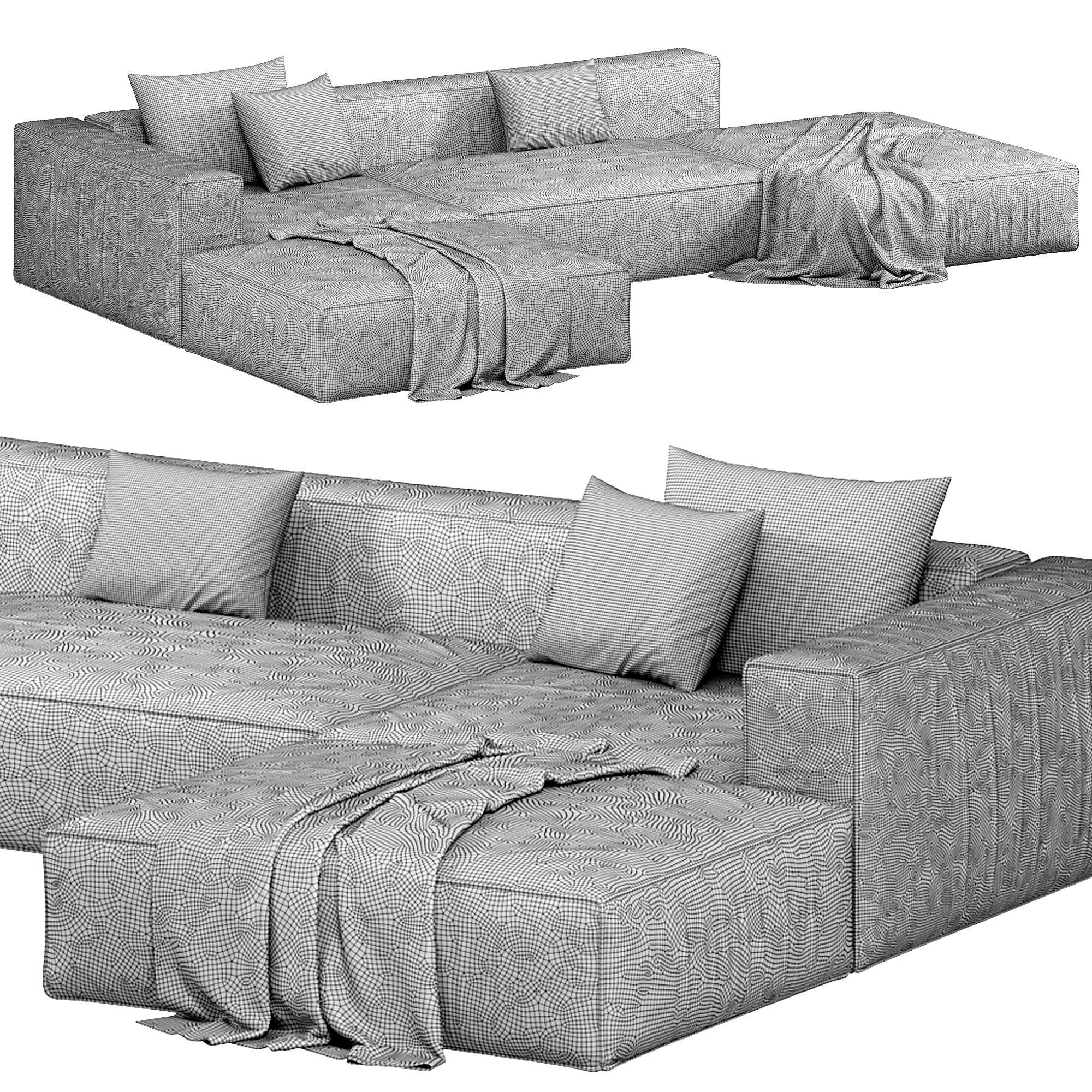 Happy Grafit Loft Sofa Cento 3D model | CGTrader