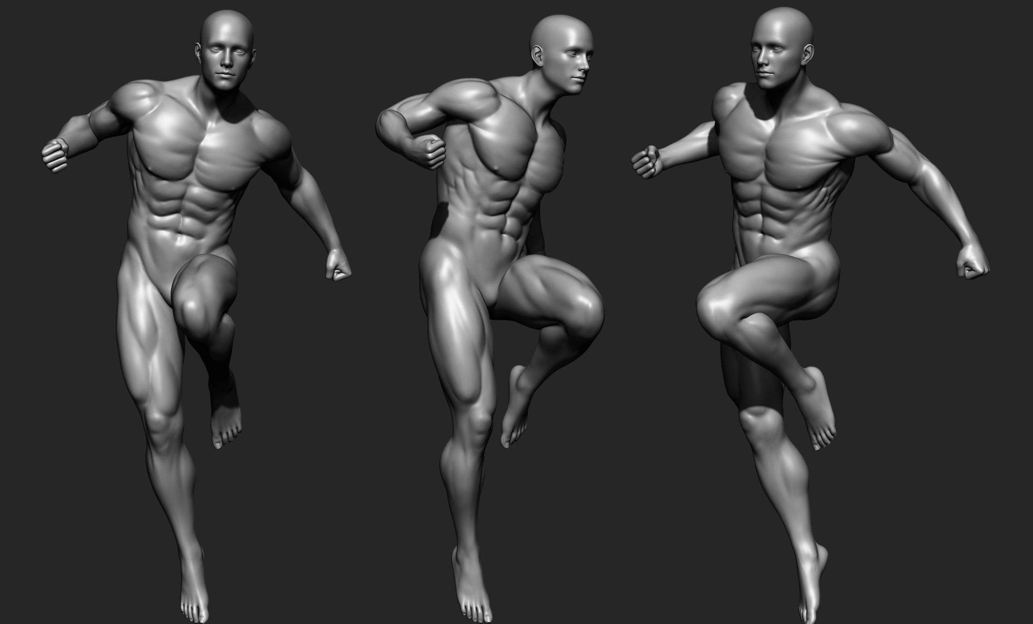 15 Superhero Poses 3D model | CGTrader