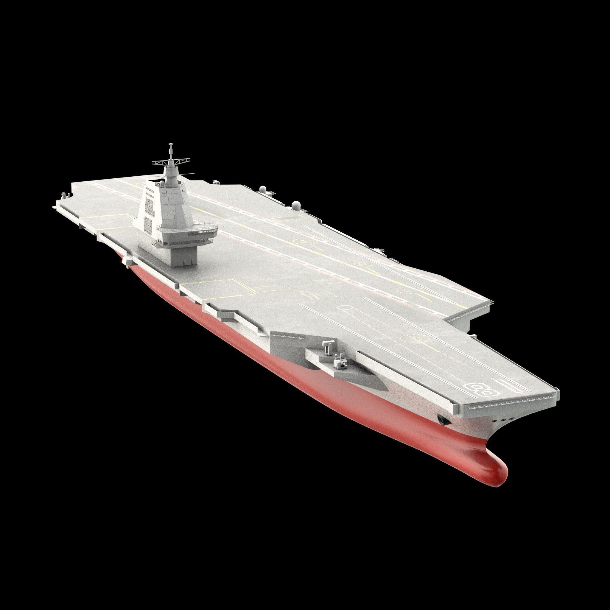 3D model Type 003 Fujian Aircraft Carrier VR / AR / low-poly | CGTrader