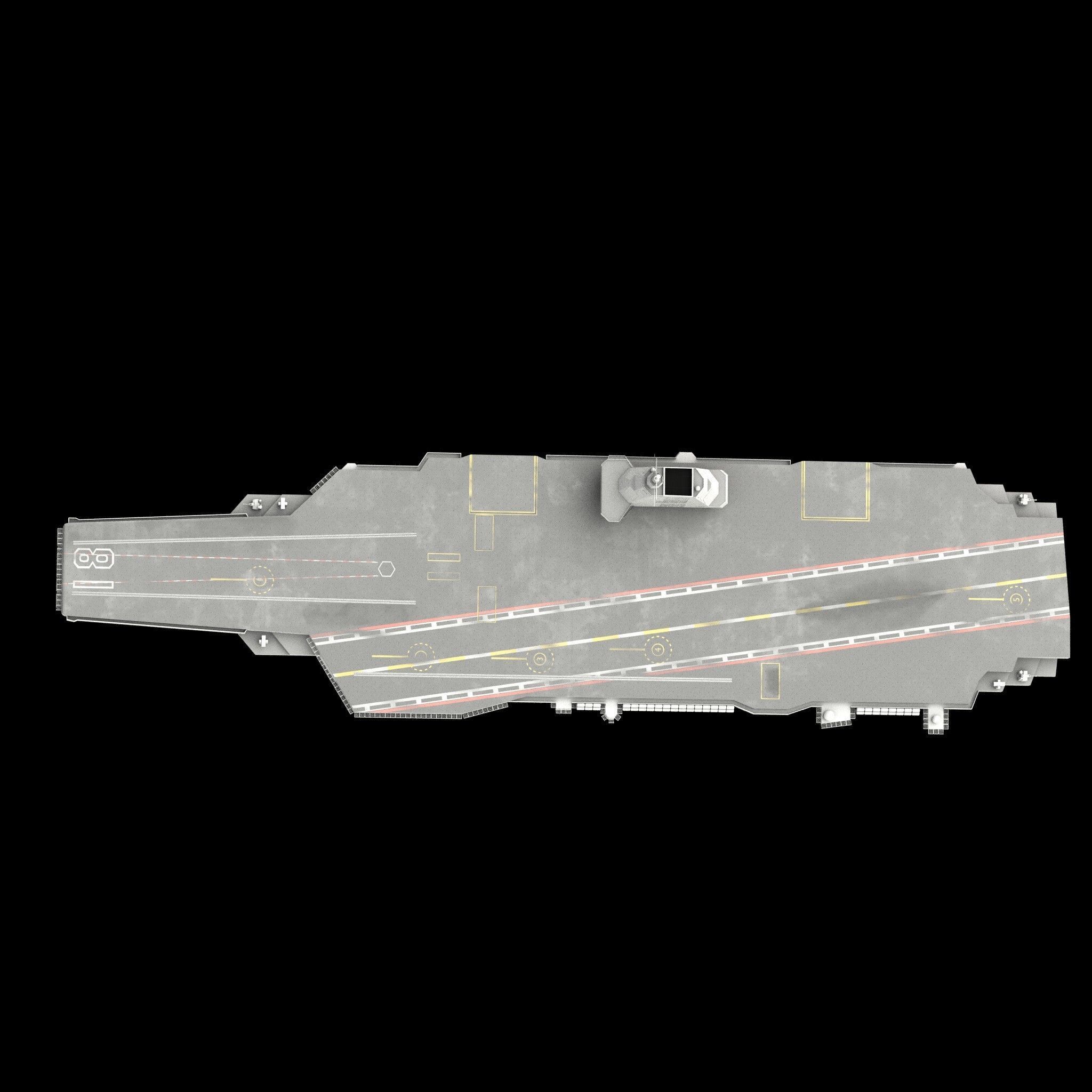 3D model Type 003 Fujian Aircraft Carrier VR / AR / low-poly | CGTrader