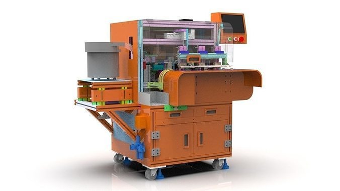 Automated Earphone Jack and Headphone Cable Soldering Equipment 3D ...