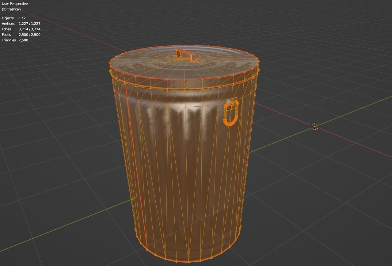 3D model Trashcan VR / AR / low-poly | CGTrader