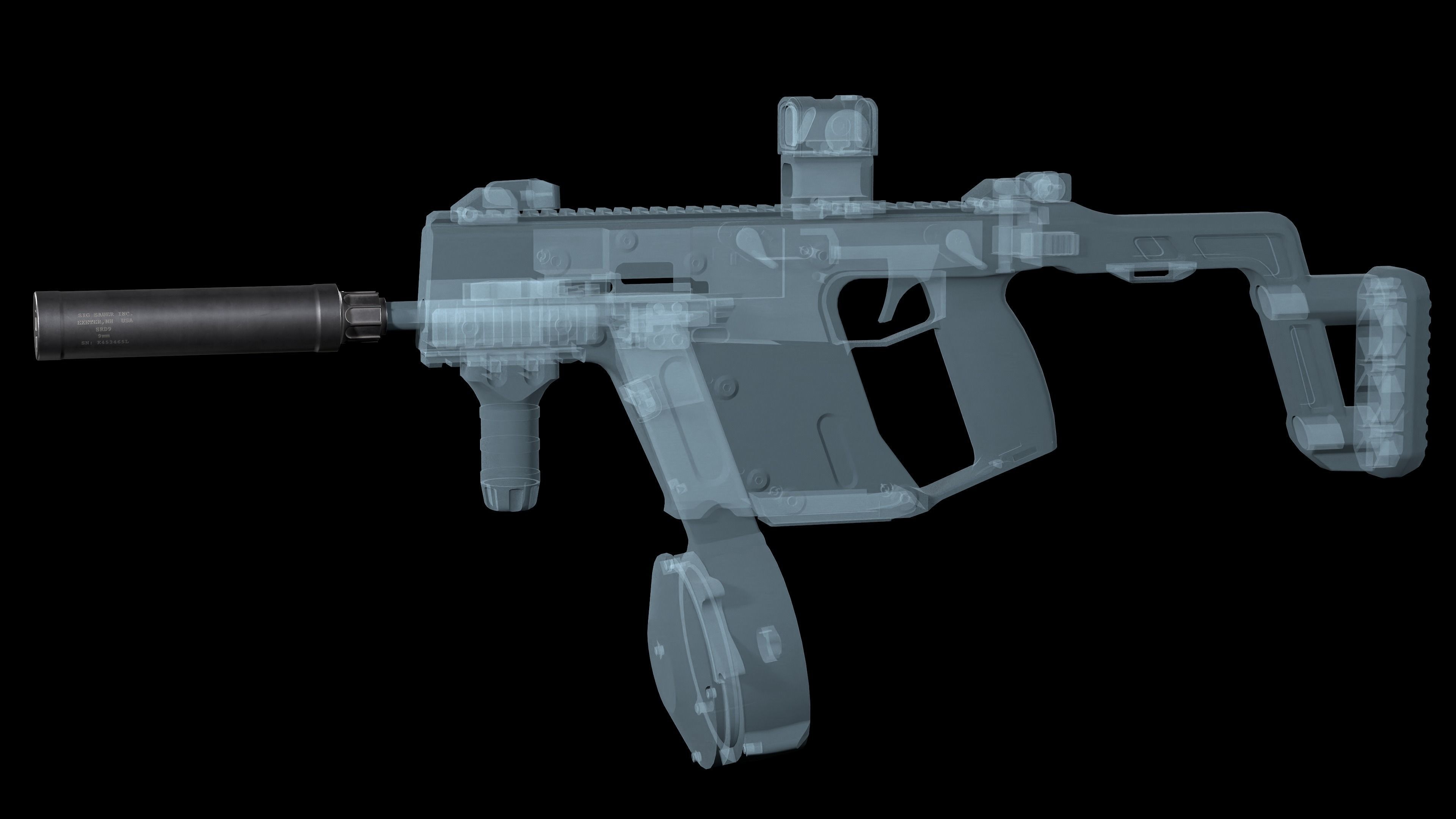 3D model SIG SAUER SRD9 9mm Suppressor VR / AR / low-poly | CGTrader